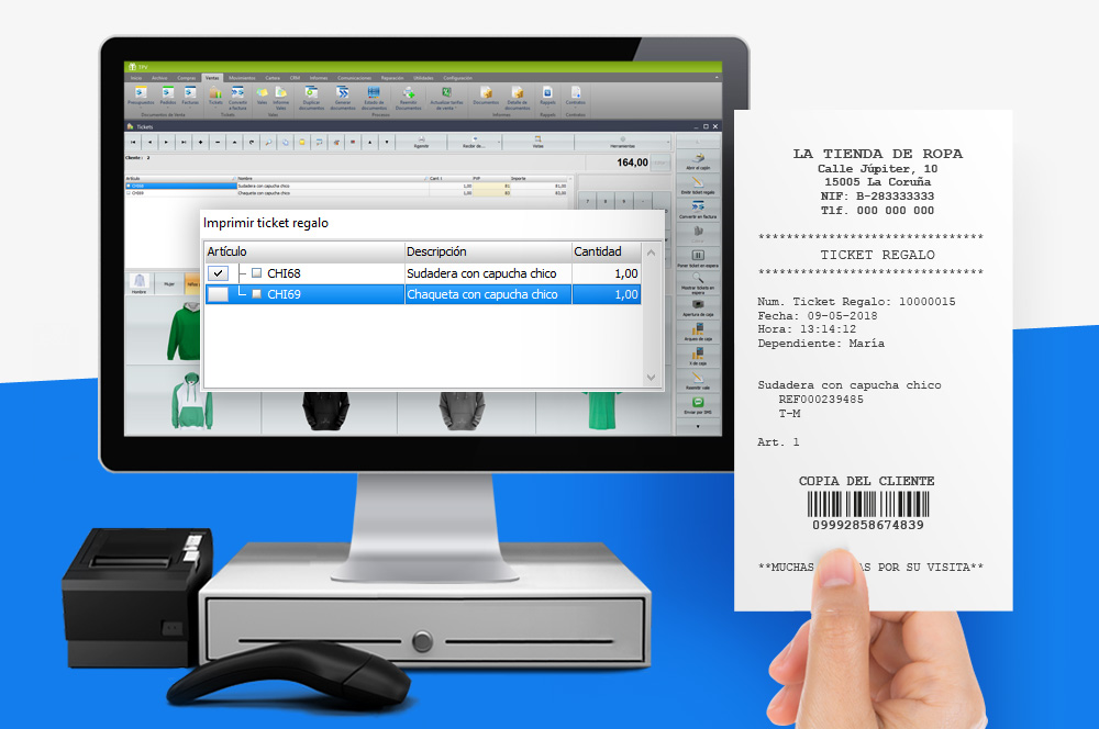 Emitir ticket regalo por líneas - TeamSystem | Distrito.K