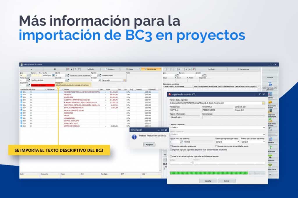 Más información para la importación de BC3 en proyectos - TeamSystem ...