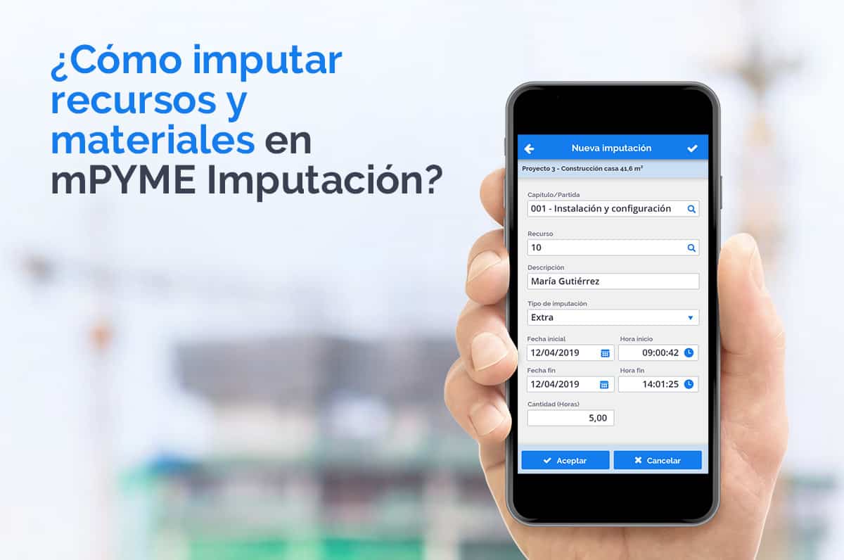 ¿Cómo imputar recursos y materiales en mPYME Imputación? - Distrito K