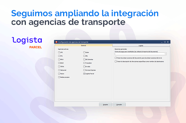 Seguimos ampliando la integración con agencias de transporte INTEGRA2 ...